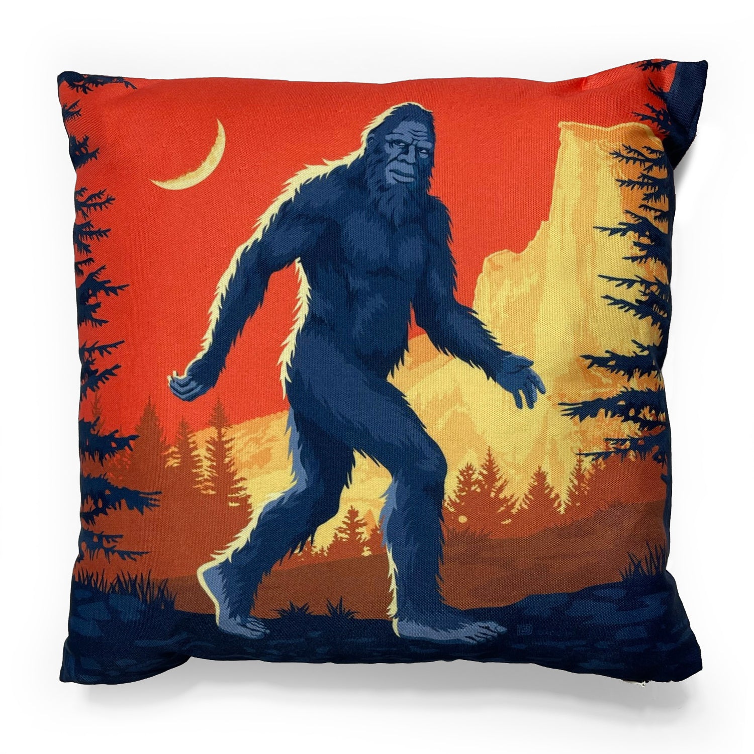 18"x18" Throw Pillow: Legends Of The National Parks-Bigfoot - Anderson ...