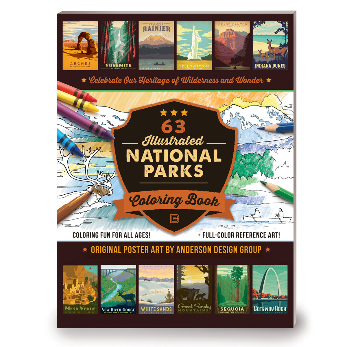 COLORING BOOK: 63 National Parks – Anderson Design Group