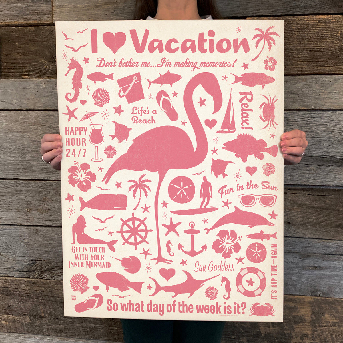 Flamingo Fun Printable Pattern