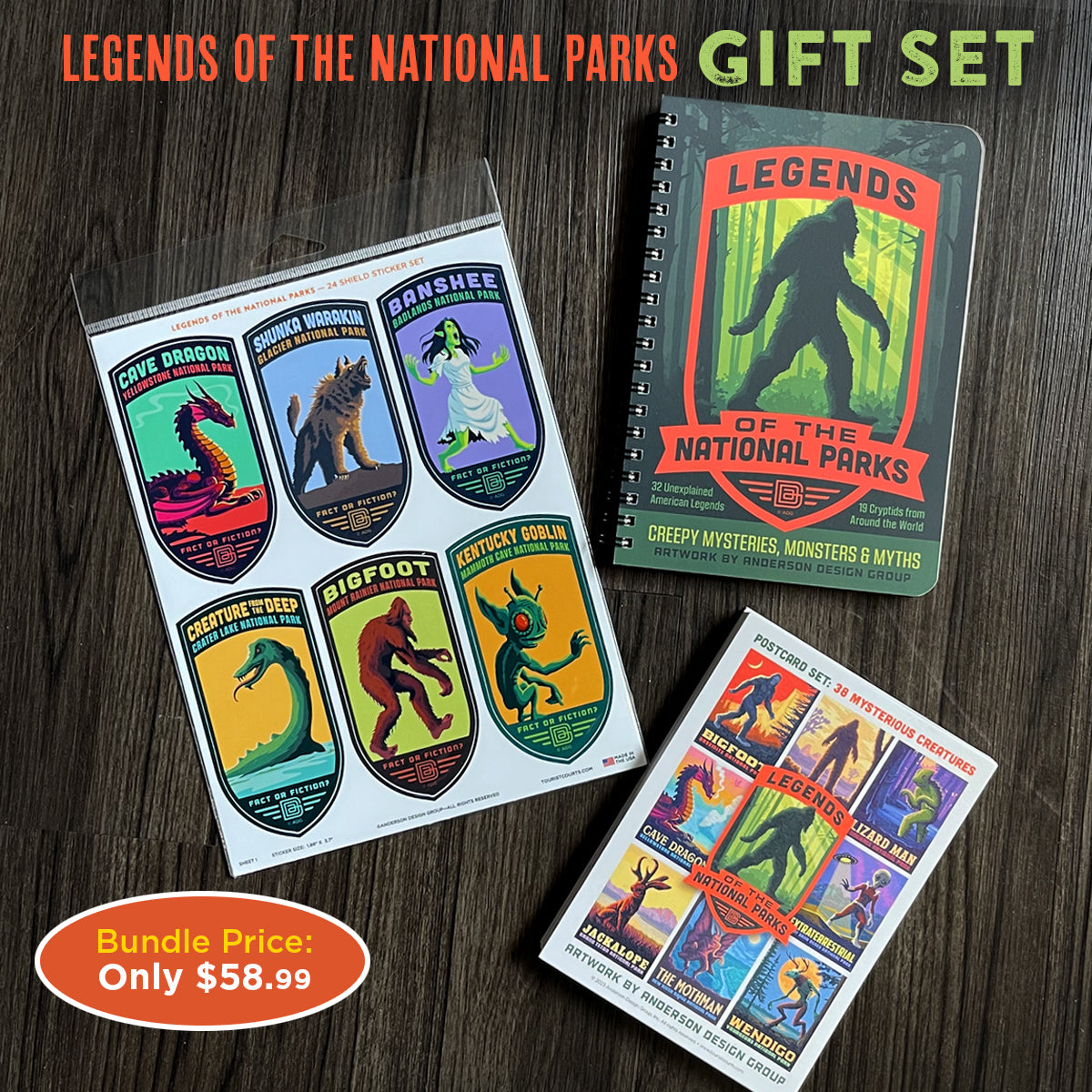 Gift Set: 3-Piece Legends Of The National Parks (Bargain Book Bundle ...