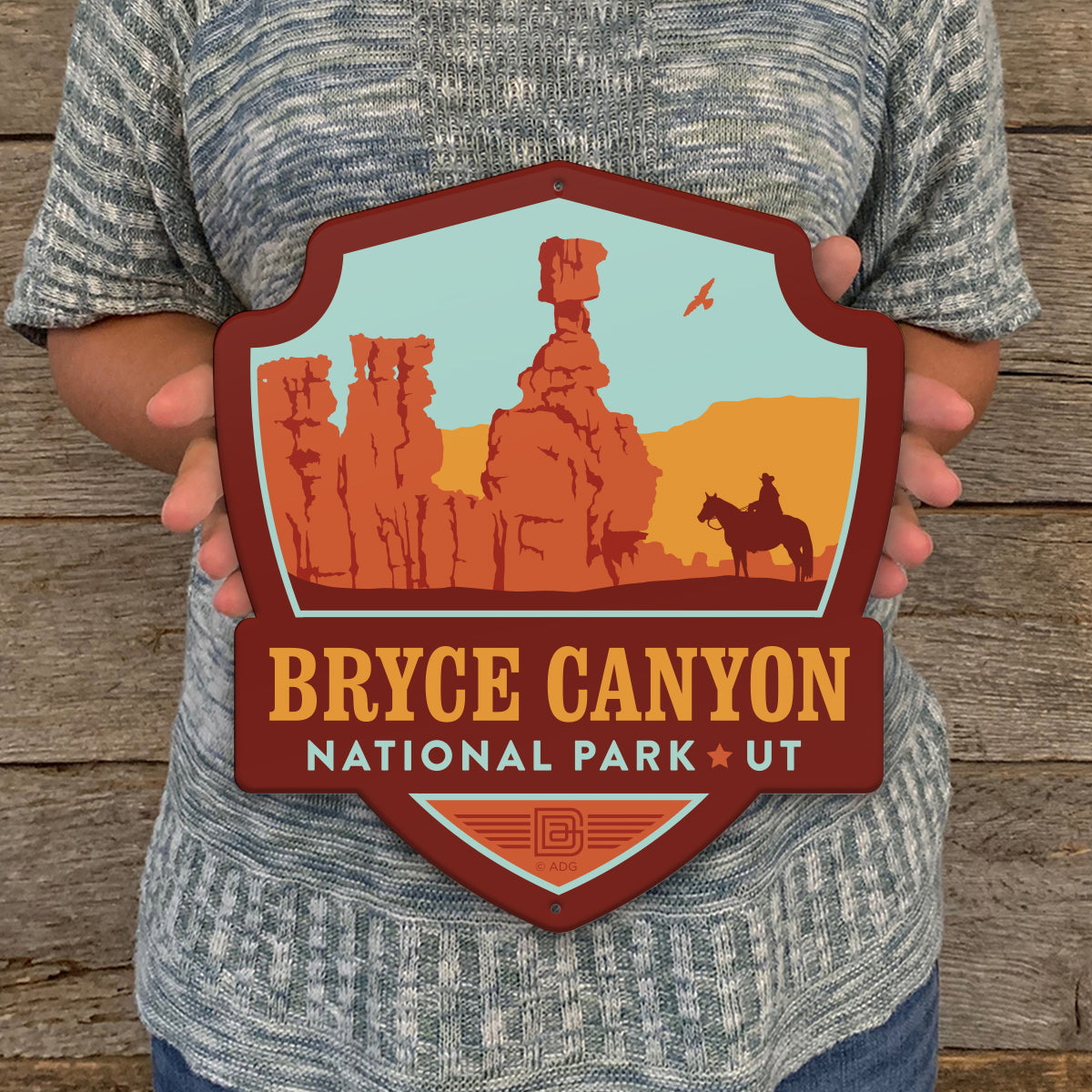 Metal Emblem Sign: NP Bryce Canyon National Park - Anderson Design Group