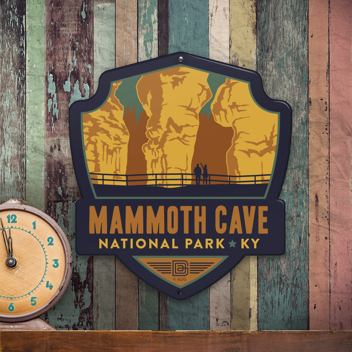 Metal Emblem Sign: NP Mammoth Cave National Park - Anderson Design Group