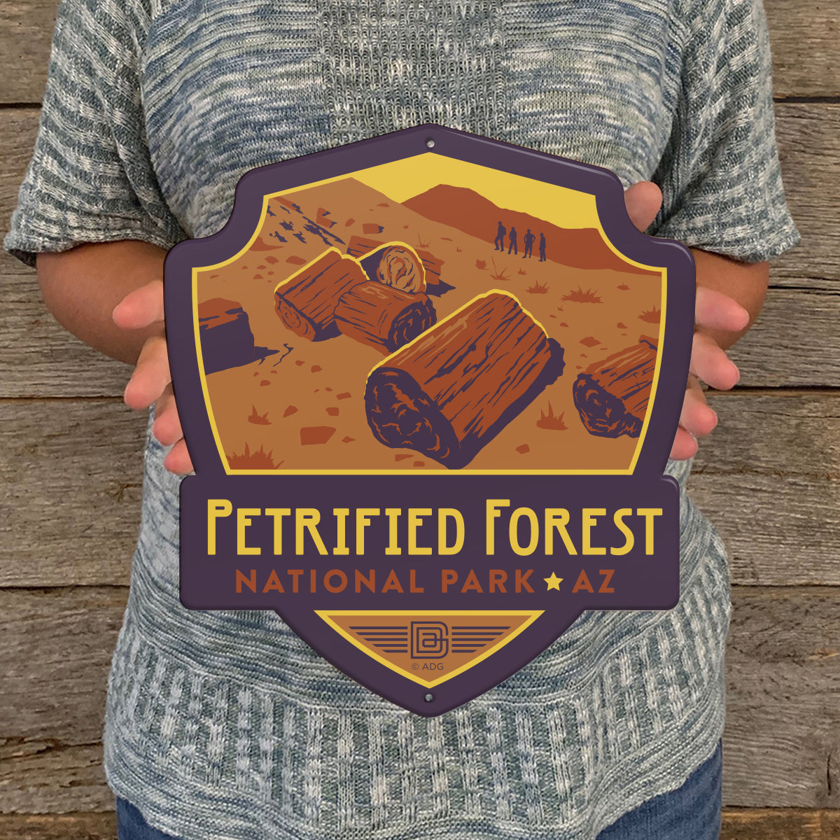 Metal Emblem Sign: NP Petrified Forest National Park - Anderson Design ...