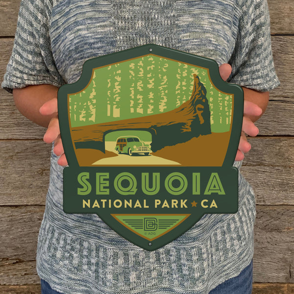 Metal Emblem Sign: NP Sequoia National Park - Anderson Design Group