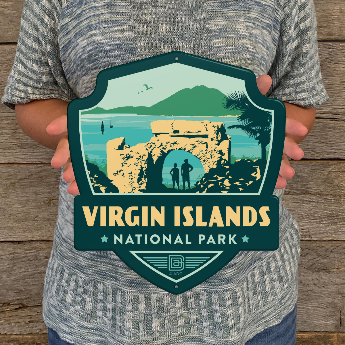 Metal Emblem Sign: NP Virgin Islands National Park - Anderson Design Group