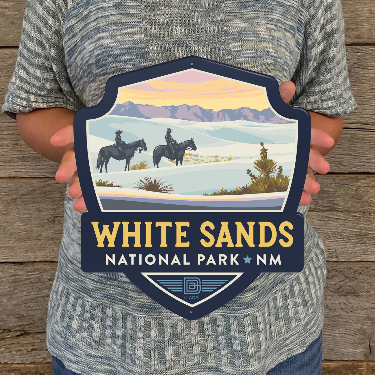 Metal Emblem Sign: NP White Sands National Park - Anderson Design Group