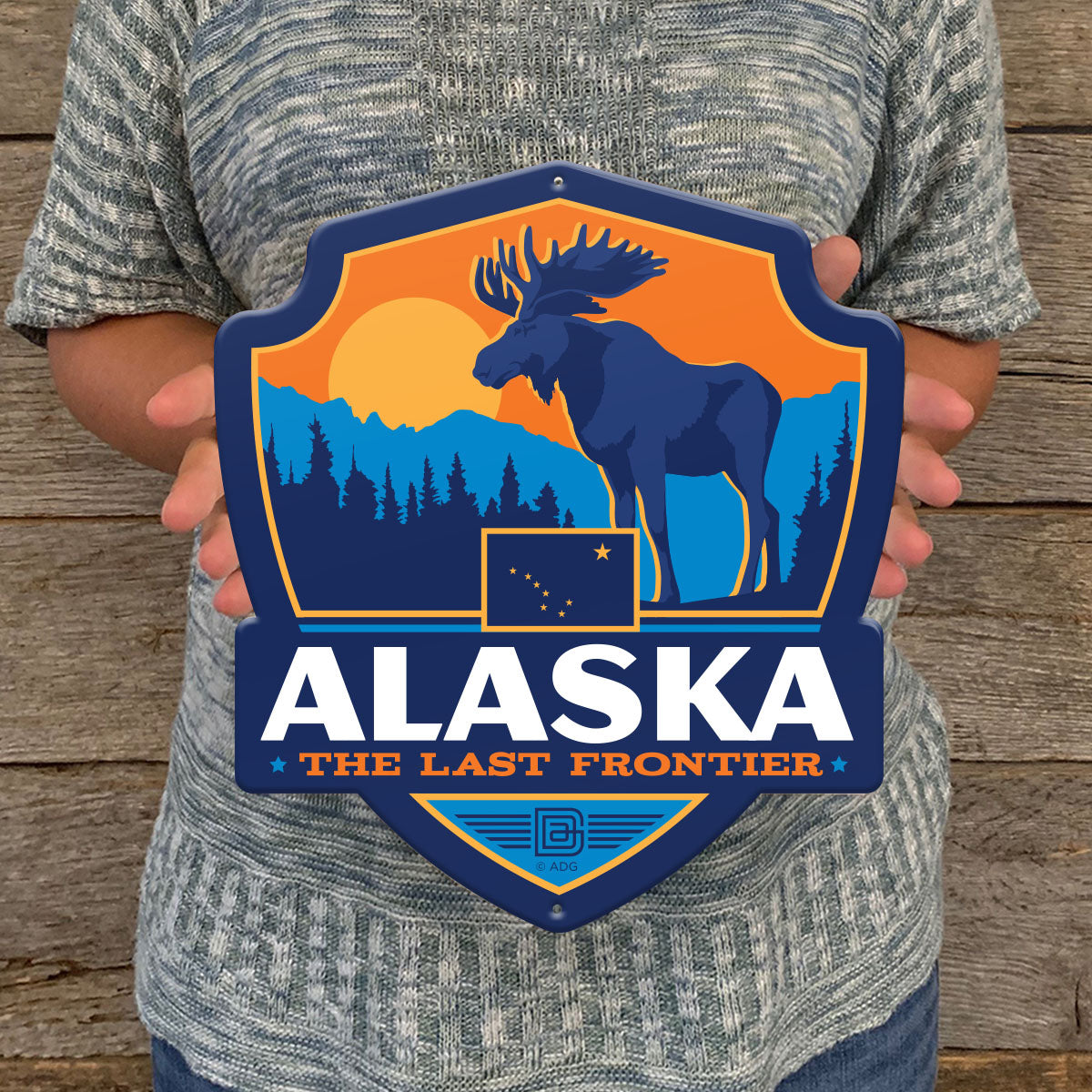 Metal Emblem Sign: SP Alaska - Anderson Design Group