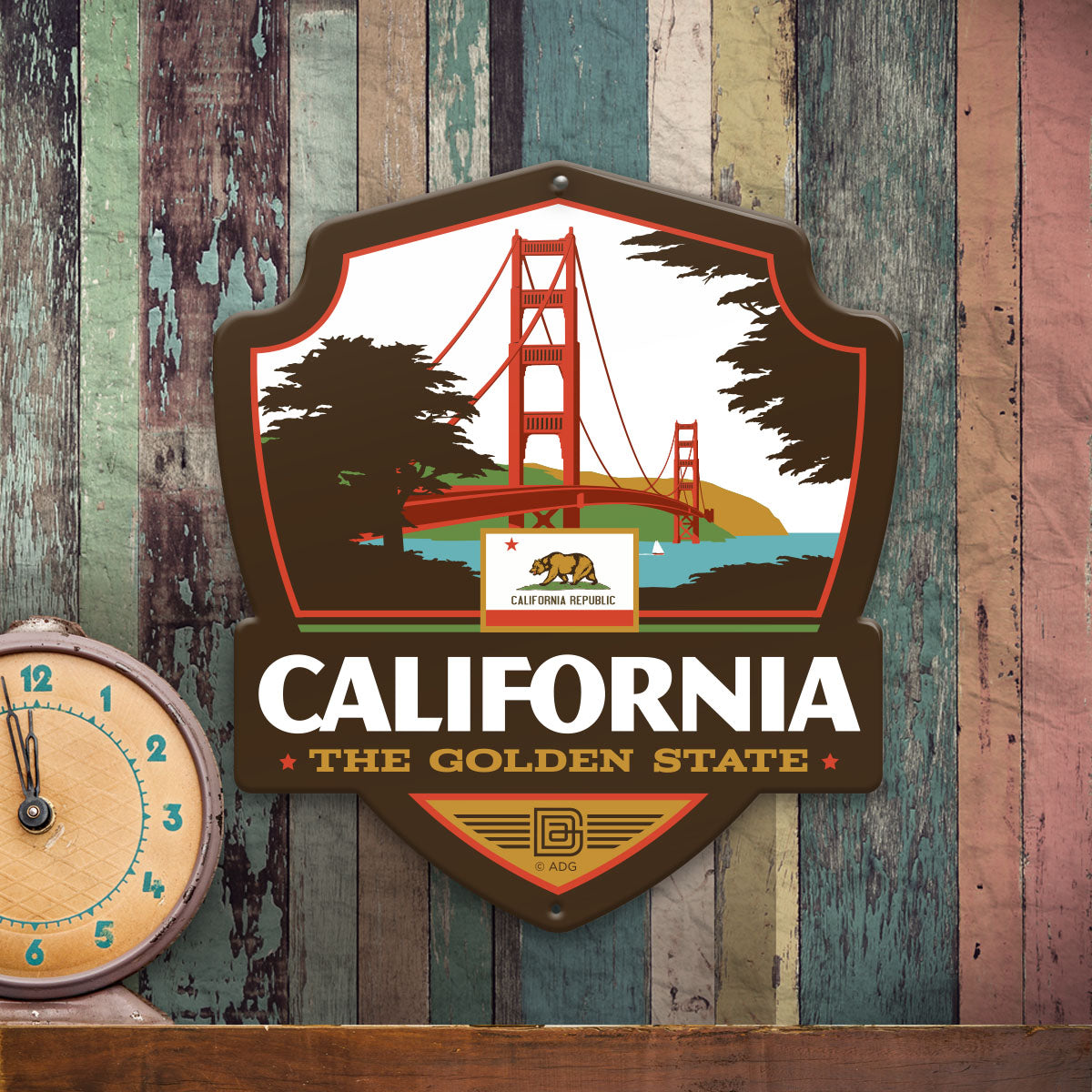 Metal Emblem Sign: SP California - Anderson Design Group