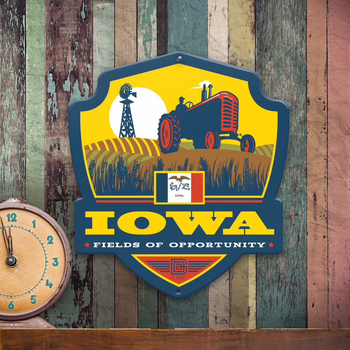 Metal Emblem Sign: SP Iowa - Anderson Design Group