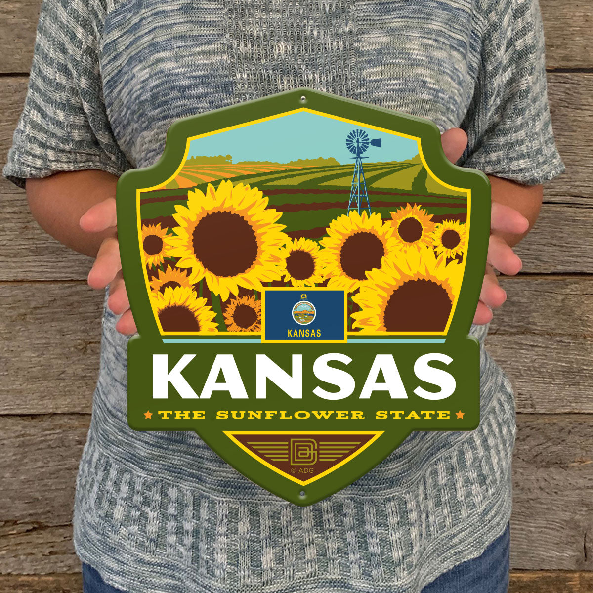 Metal Emblem Sign: SP Kansas - Anderson Design Group