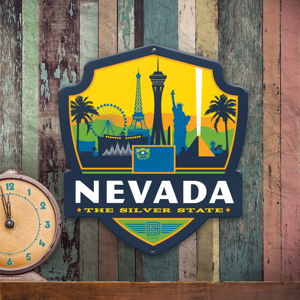 Metal Emblem Sign: SP Nevada - Anderson Design Group