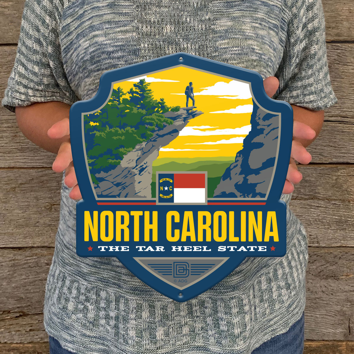 Metal Emblem Sign: SP North Carolina - Anderson Design Group