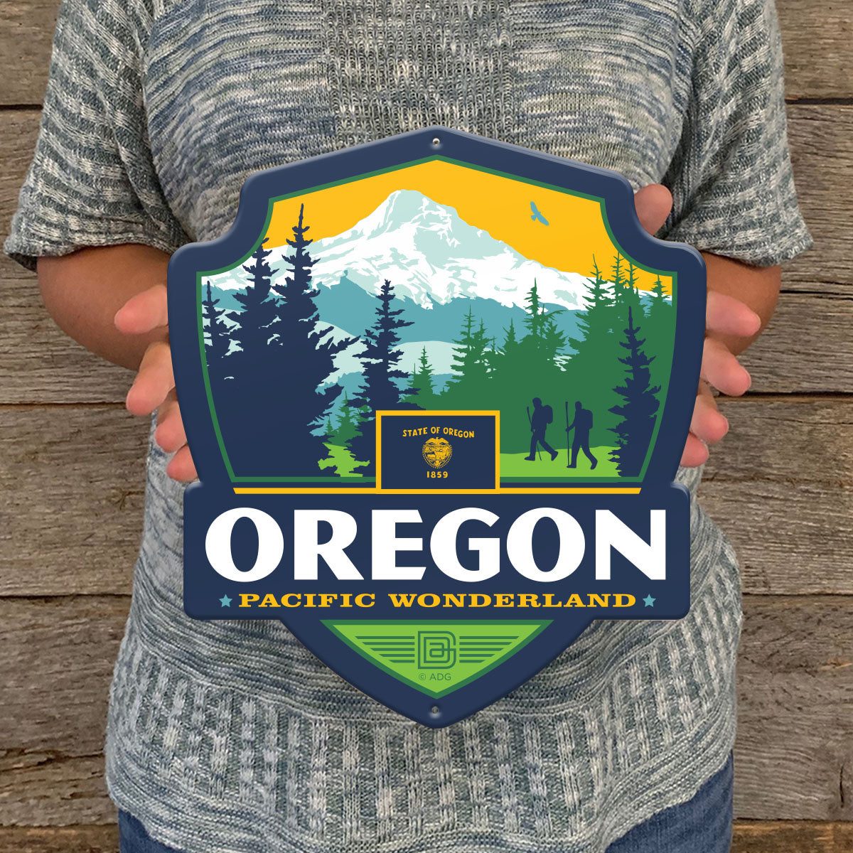 Metal Emblem Sign: SP Oregon - Anderson Design Group