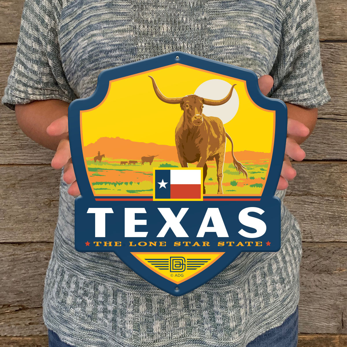 Metal Emblem Sign: SP Texas - Anderson Design Group